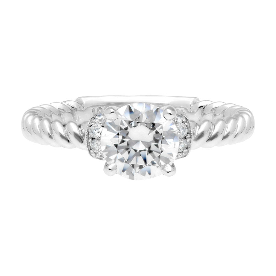 Jack Kelege White Gold Solitaire Engagement Ring KGR 1128 – James Free ...