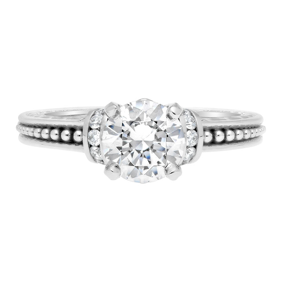Jack Kelege White Gold Diamond Engagement Ring Setting KGR1113 – James ...
