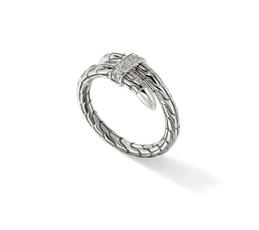 Sterling Silver Diamond Spear Ring – James Free Jewelers