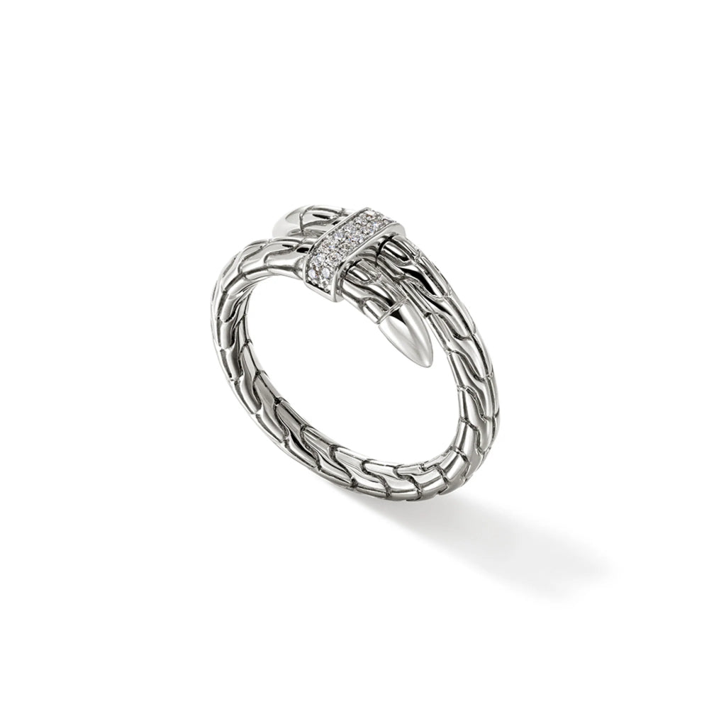 Sterling Silver Diamond Spear Ring – James Free Jewelers
