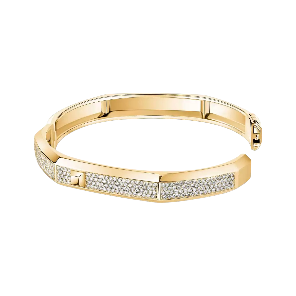 18K Gold & Diamond Moderniste Pavé Bracelet – James Free Jewelers